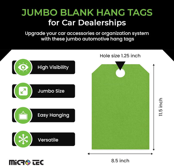 Vehicle Key Tags and Inventory Control Tags, No Minimums – Microtec